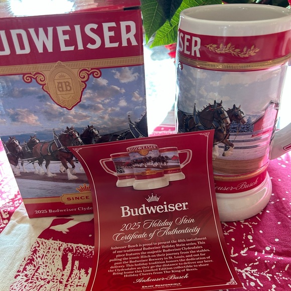 Budweiser | Holiday | Budweiser Red Clydesdale Holiday Stein Box | Poshmark